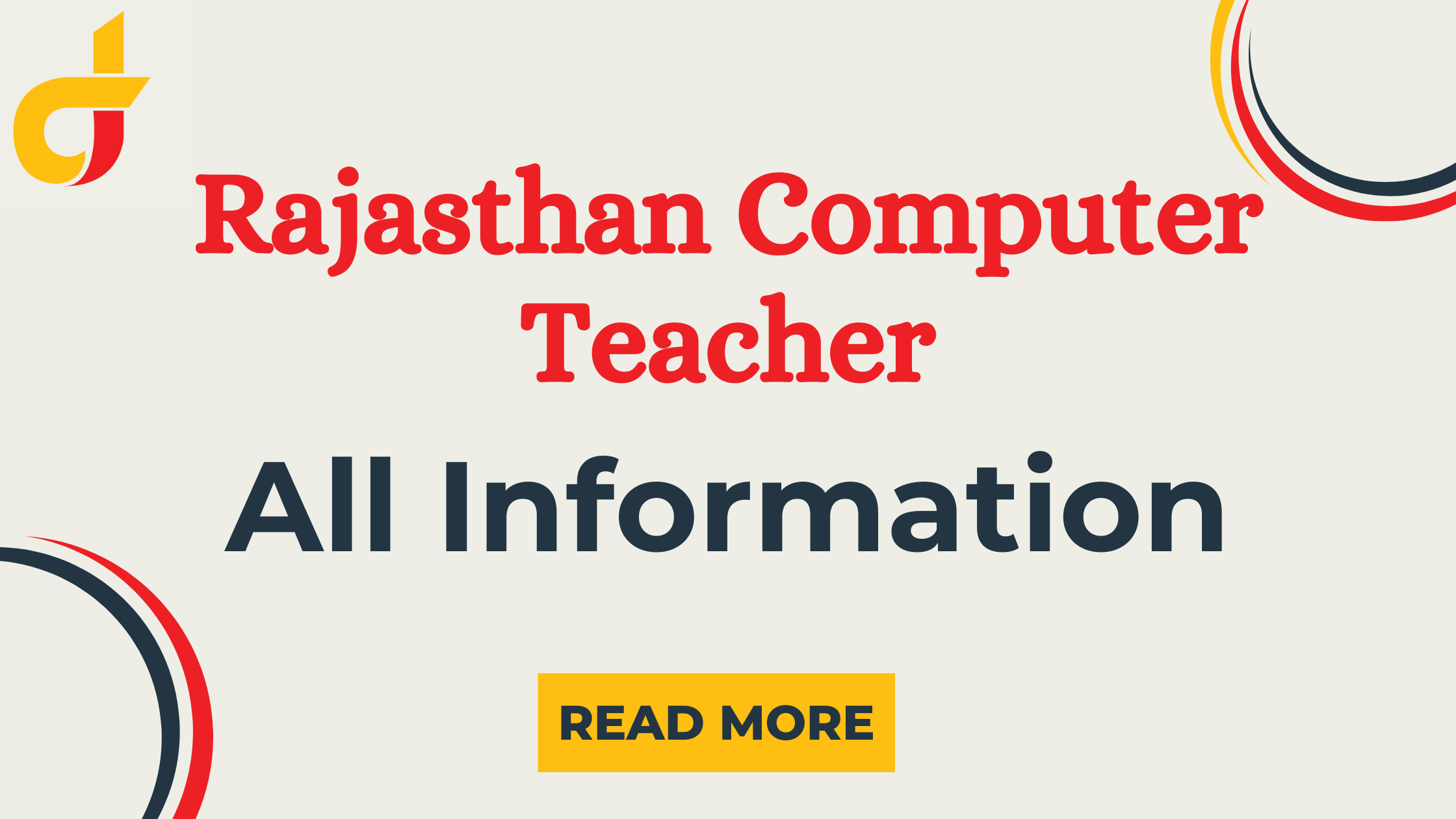Rajasthan Computer Teacher Instructor 2024 Notification Eligibility Syllabus And Exam Pattern