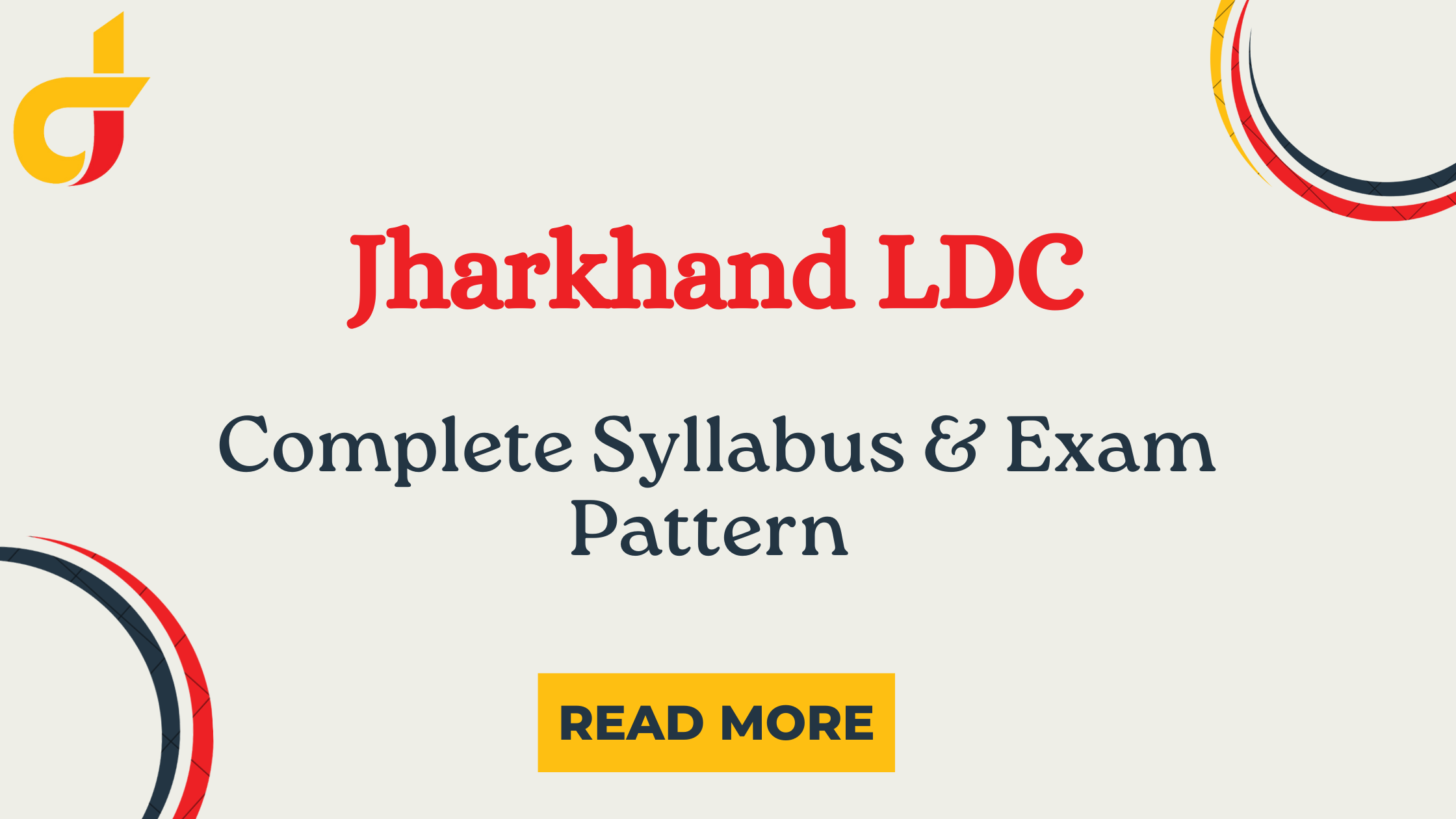 Jharkhand LDC 2024: Complete Syllabus & Exam Pattern